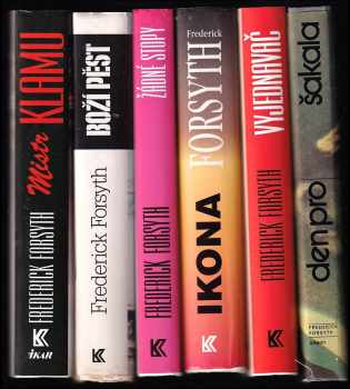 6x FREDERICK FORSYTH - Den pro šakala + Vyjednavač + Ikona + Žádné ...