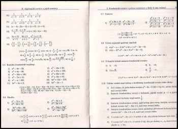 📗 Algebraické výrazy, rovnice, nerovnice a jejich soustavy : sbírka ...
