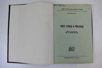 📙 Části strojů a přístrojů - Josef Kochman, Zdeněk Klepš (1971, ČVUT)
