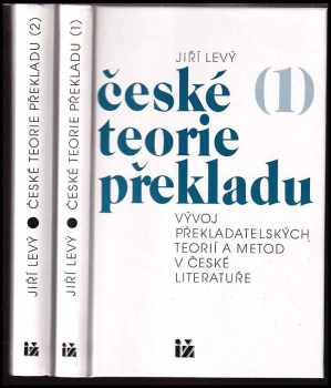 📙 České teorie překladu : vývoj překladatelských teorií a metod v české ...
