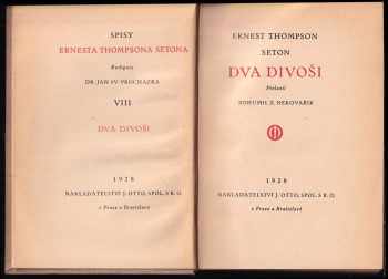 📙 Dva divoši - Ernest Thompson Seton (1928, J. Otto)