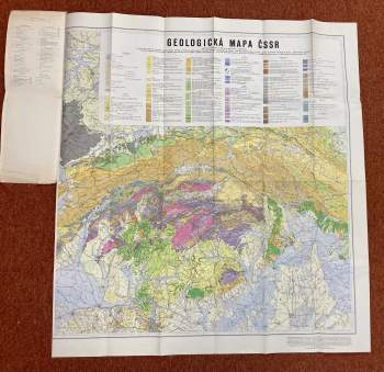 📙 Geologická mapa ČSSR 1:500 000 : východ (1967, Ústřední ústav geologický)
