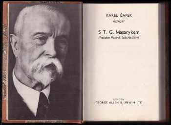 📙 Hovory s T.G. Masarykem : (President Masaryk Tells His Story) - Karel Čapek, Tomáš Garrigue ...