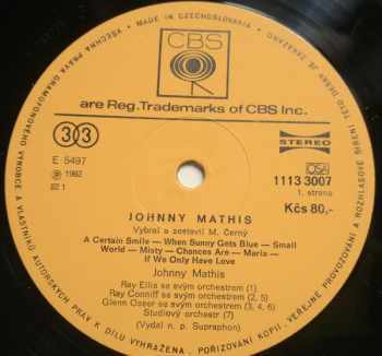 📗 Johnny Mathis - Johnny Mathis (1982, Supraphon)