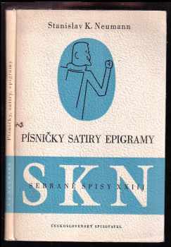 📙 Písničky, satiry, epigramy - Stanislav Kostka Neumann (1954 ...
