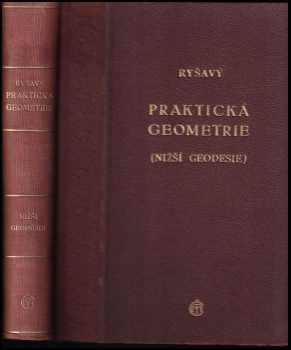 📙 Praktická geometrie : (nižší geodesie) - Josef Ryšavý (1941, Česká ...