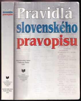 📙 Pravidlá slovenského pravopisu (2000, Veda)