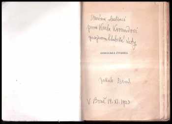 📙 Jakuba Demla Sokolská čítanka - Jakub Deml (1923, Pavla Kytlicová)