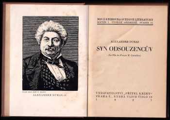 📗 Syn odsouzencův | Alexandre Dumas 1927 📗 Syn odsouzencův | Alexandre Dumas 1927