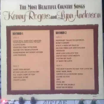 📙 The Most Beautiful Country Songs - Kenny Rogers, Lynn Anderson (1982 ...