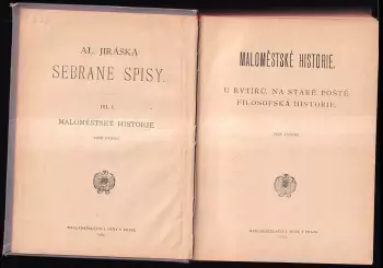📙 Maloměstské historie - Alois Jirásek (1909, J. Otto)