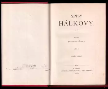 Výkup knihy Vítězslav Hálek: Spisy
