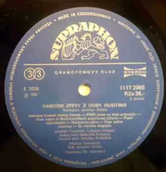 📙 Vánoční Zpěvy Z Doby Husitské (Christmas Carols From The Jistebnice ...