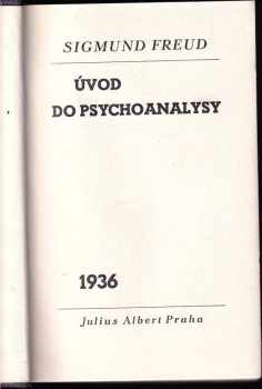📗 Úvod do psychoanalysy - Sigmund Freud (1936, Albert)