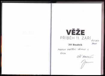 📗 Věže : příběh 11. září - Jiří Boudník (2021, Tebenas)