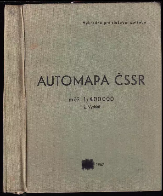 📙 Automapa ČSSR : Výhradně pro služební potřebu - Průjezdní plánky měst ...