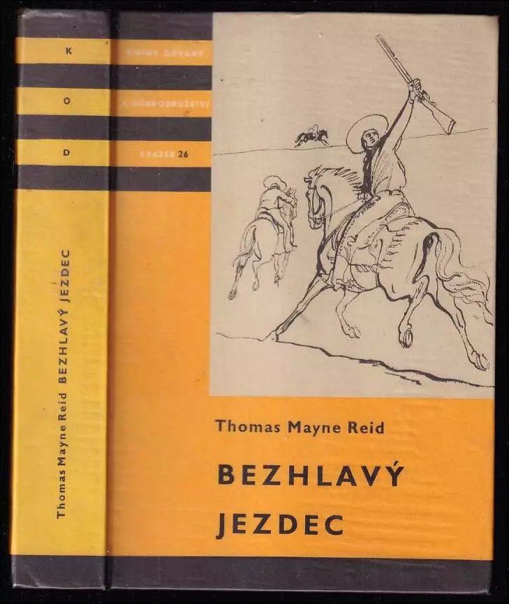 📙 Bezhlavý jezdec - Mayne-Reid (1958, Státní nakladatelství dětské knihy)
