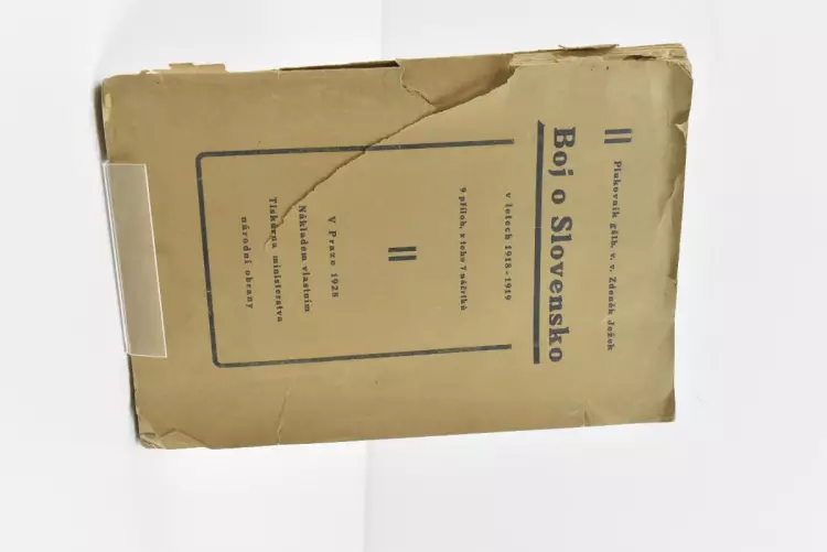 📙 Boj o Slovensko v letech 1918-1919 : 9 příloh, z toho 7 náčrtků - Zdeněk Ježek (1928, Ježek)