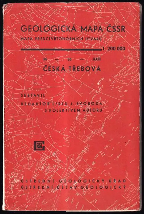 📙 Geologická mapa ČSSR : mapa předčtvrtohorních útvarů [měř.] 1:200 000 ...