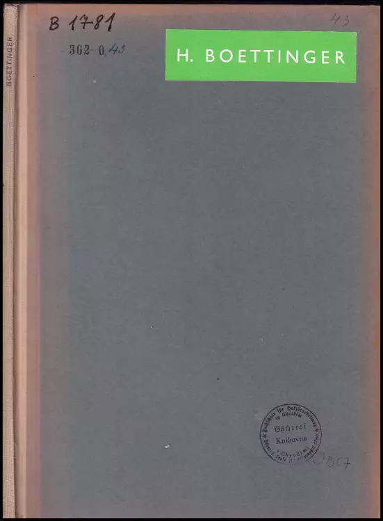 📙 Hugo Boettinger - Hugo Boettinger (1940, Melantrich)