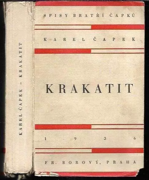 📙 Krakatit : román - Karel Čapek (1936, František Borový)