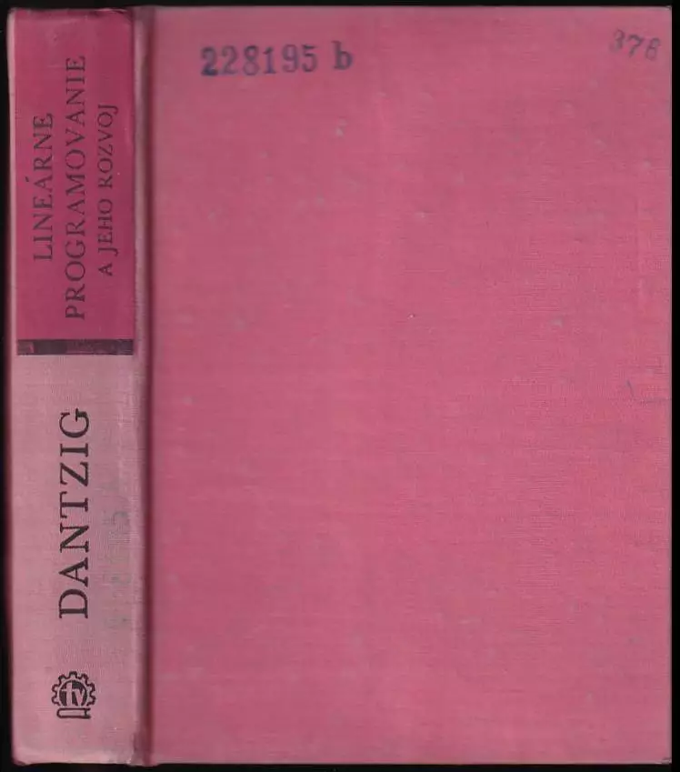 📙 Lineárne programovanie a jeho rozvoj - George Bernard Dantzig (1966 ...