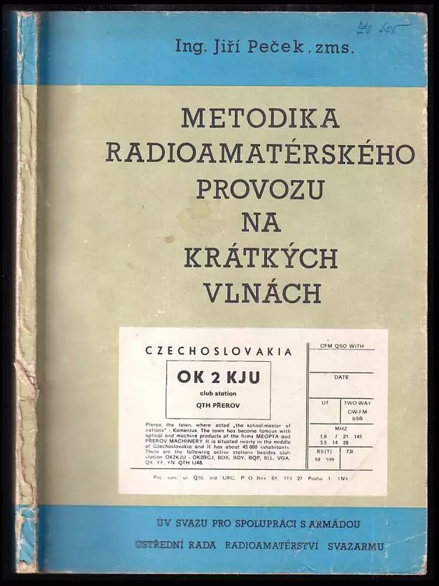 📙 Metodika radioamatérského provozu na krátkých vlnách - Jiří Peček ...