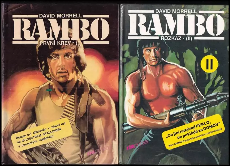 📙 KOMPLET Rambo I + Rambo II - David Morrell (1991, Riosport-Press)