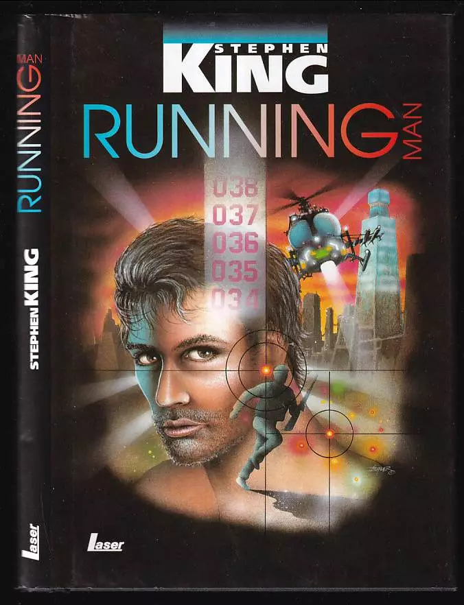 📙 Running man - Stephen King (1994, Laser)
