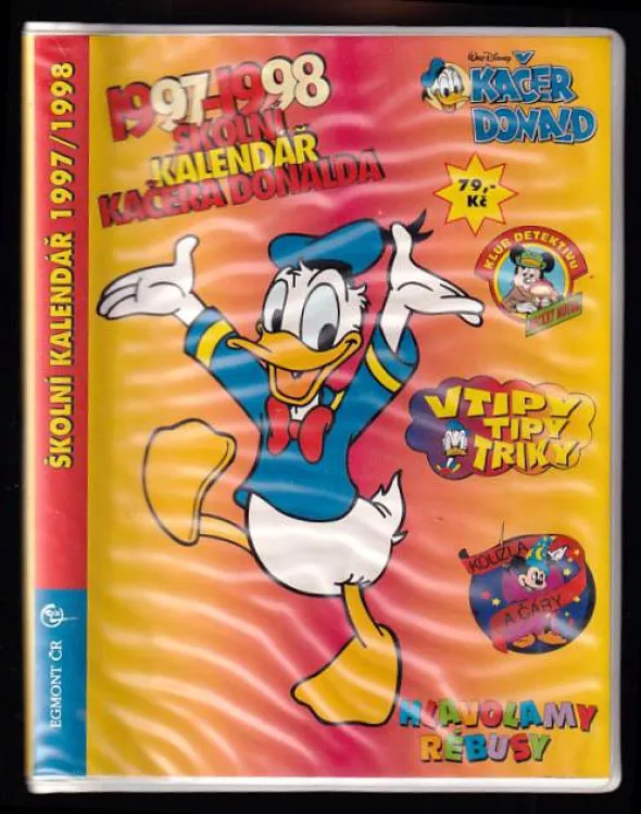 📙 Školní kalendář Kačera Donalda 1997 - 1998 - Walt Disney (1999, Egmont)
