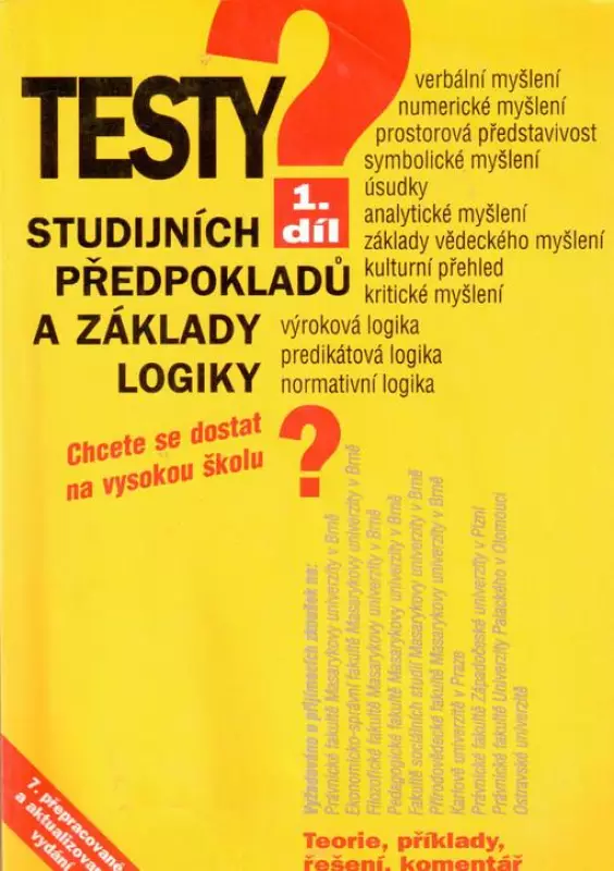 📙 Testy studijních předpokladů a základy logiky - Igor Kotlán, Pavel ... 📙 Testy studijních předpokladů a základy logiky - Igor Kotlán, Pavel ...