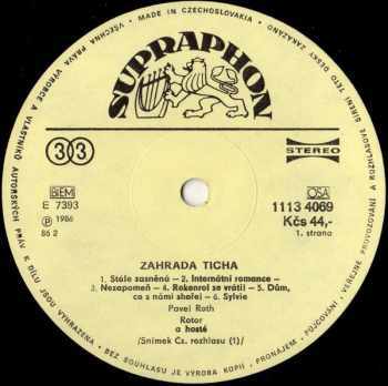 📙 Zahrada Ticha - Pavel Roth, Rotor (1986, Supraphon)